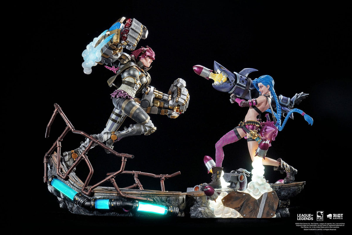PUREARTS League of Legends Jinx & Vi 1/6 Statue Bundle – Movie Figures