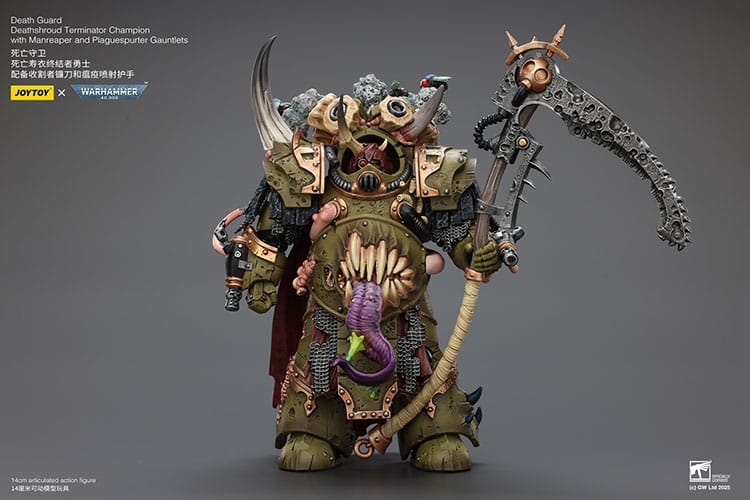 JOYTOY Death Guard Deathshroud Terminator Champion with Manreaper and ...